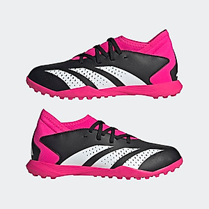 adidas Predator Match Unisex-Child Shin Guards Accuracy.3 Turf Black/White/Team Shock Pink 1