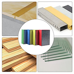 CALIDAKA 4pcs Diamond Hand Polishing Pad, 3.7"x 2.3" Sanding Blocks Polishing Block Kit for Ceramic Tile Stone Glass 60#,100#,200#,400#(Gold Side)