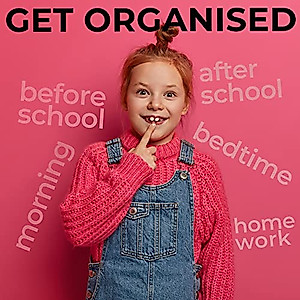 Magnetic Chore Chart and Visual Schedule for Kids - Create Your Own Daily Routine Chart for Kids | Autism and ADHD Friendly (72 Magnets)