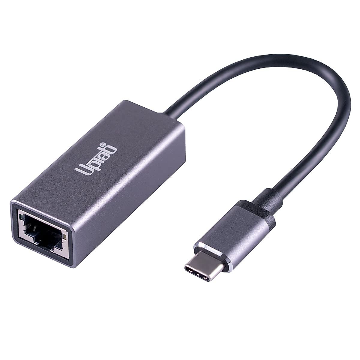 uptab USB C to Ethernet Adapter (USB C to Gigabit Ethernet Adapter) Compatible with Thunderbolt 3/4 and USB 4