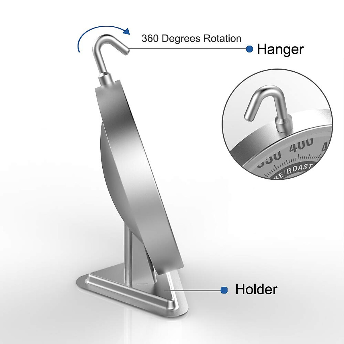 Oven Thermometers and Candy Thermometer with 8” Probe Waterproof dial, no Battery Required, Fast Instant Read Large 2.5" dial, …
