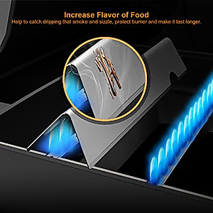 Onlyfire Stainless Steel Flavorizer Bars for Weber Genesis II 300 Series Gas Grill (Front-mounted Control Panel)