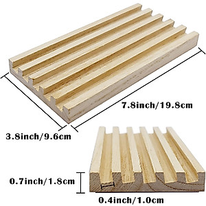 Yuanhe Domino Holder Trays Rack - Set of 8 Wooden Tiles Stand Holders for Mexican Train Rummy Chickenfoot