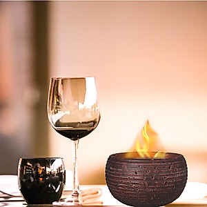 Tabletop Fire Pit, Mini fire Pit, Indoor fire Pit Tabletop, Personal Fireplace, Tabletop Fireplace, Table top fire Pit Bowl Use Iso-Isopropy