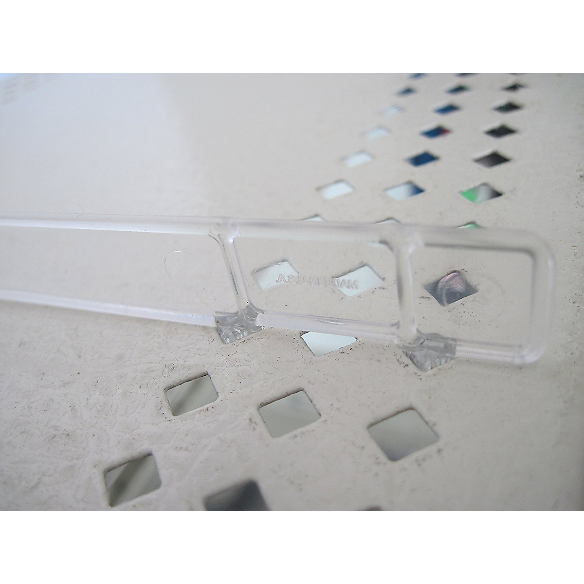 Clear Plastic Gondola Shelf Dividers, Universal Fits All Gondola Shelving up to 16" D - 100 Pack