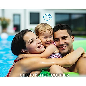 Cclear Pool Chlorine Floater for 3 inch Chlorine Tablets, 40% Thicker Walls, 7 inch Large Chlorine Dispenser for Inground and Above Ground Swimming Pool, 2 Year Warranty (for 3-inch Chlorine Tablets)