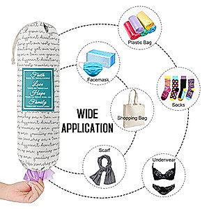 Family Makes Life Worth Living, Grocery Bags Holder Organizer For Shopping Bags, Wall Mount Plastic Bags Storage Container Dispensers, Gift For The Preferred Family And Friends