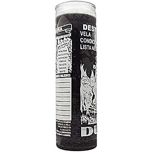 7 Day Glass Black List Dume Candle - Black