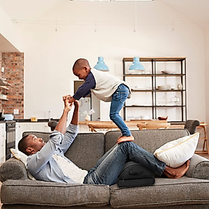 Lamtetur Footrest for Under Desk at Work with 1 Optional Covers for Replacing– Adjustable Memory Foam Foot Rest for Office Chair & Gaming Chair – Ergonomic Design for Back & Hip Pain Relief (Black)