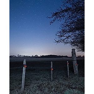 8 Pack Solar Animal Repeller Nocturnal Animal Predator Deterrent Devices with Red Light Waterproof Deer Coyote Fox Skunk Rabbit Repellent for Garden Yard Farm Chicken Coop