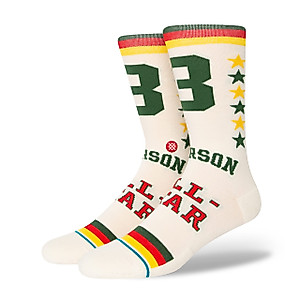Stance Hbcu Crew Socks (Large, Offwhite)
