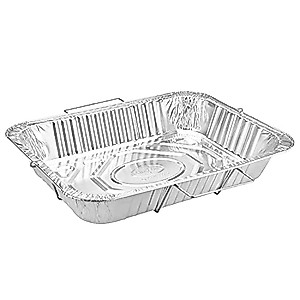 Nicole Fantini Heavy Duty Aluminum Foil Rectangular Rack Roaster with Handle (5)