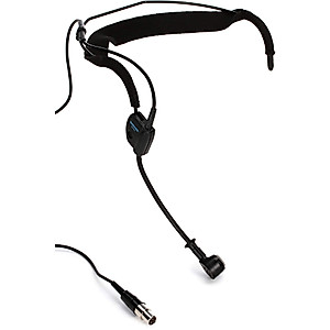 Shure WH20 Dynamic Headset Microphone - Rugged, Lightweight, Secure Fit for Active Mic Users, Perfect for Instructors/Musicians, TQG Connector Wireless Bodypack Transmitters (WH20TQG)