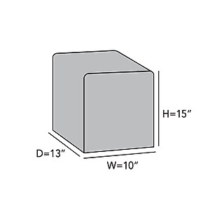 Covermates Keepsakes - Rectangular Appliance Cover - Dust Protection - Stain Resistant - Washable - Appliance Cover-Cream