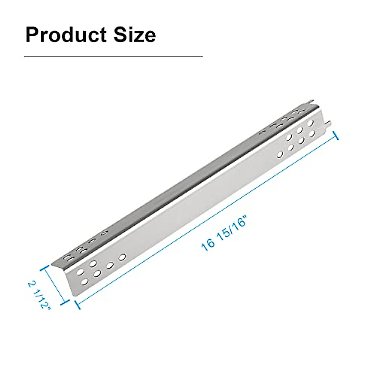 Grill Part Kit Replacement for Charbroil Performance 5 Burner Gas Grills 463347519 463347017 463335517 463276517 463244819 463376319, Heat Plates, Burners, Adjustable Crossover Tube, Stainless Steel