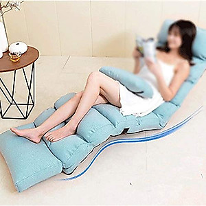 LLLY Sofa Bed Lounge Upholstered Recliner Indoor Living Room Recliner Floor Folding Adjustable Sleeping Lounge