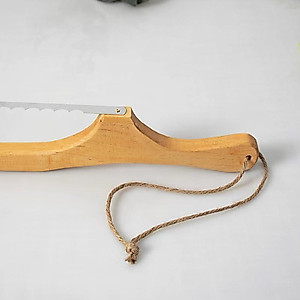ALIOLIOGEN Bread Bow Knife, Bread Knife, Bread Saw, Sourdough Knife Slicer, Stainless Steel Serrated Sourdough Bread cutter for slicing bread