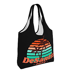 Desantis 2024 Canvas Shoulder Tote Bags Reusable Handbags Shopping Bag For Daily Women Or Men