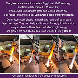 Glow in The Dark Chakra Beaded Bracelets for Women Men, 12mm Lampwork Rainbow Beads Rose Gold Lava Rock Anxiety Bracelets, Stress Relief Adjustable Shamballa Wrap Bracelet (Shamballa Bracelet)