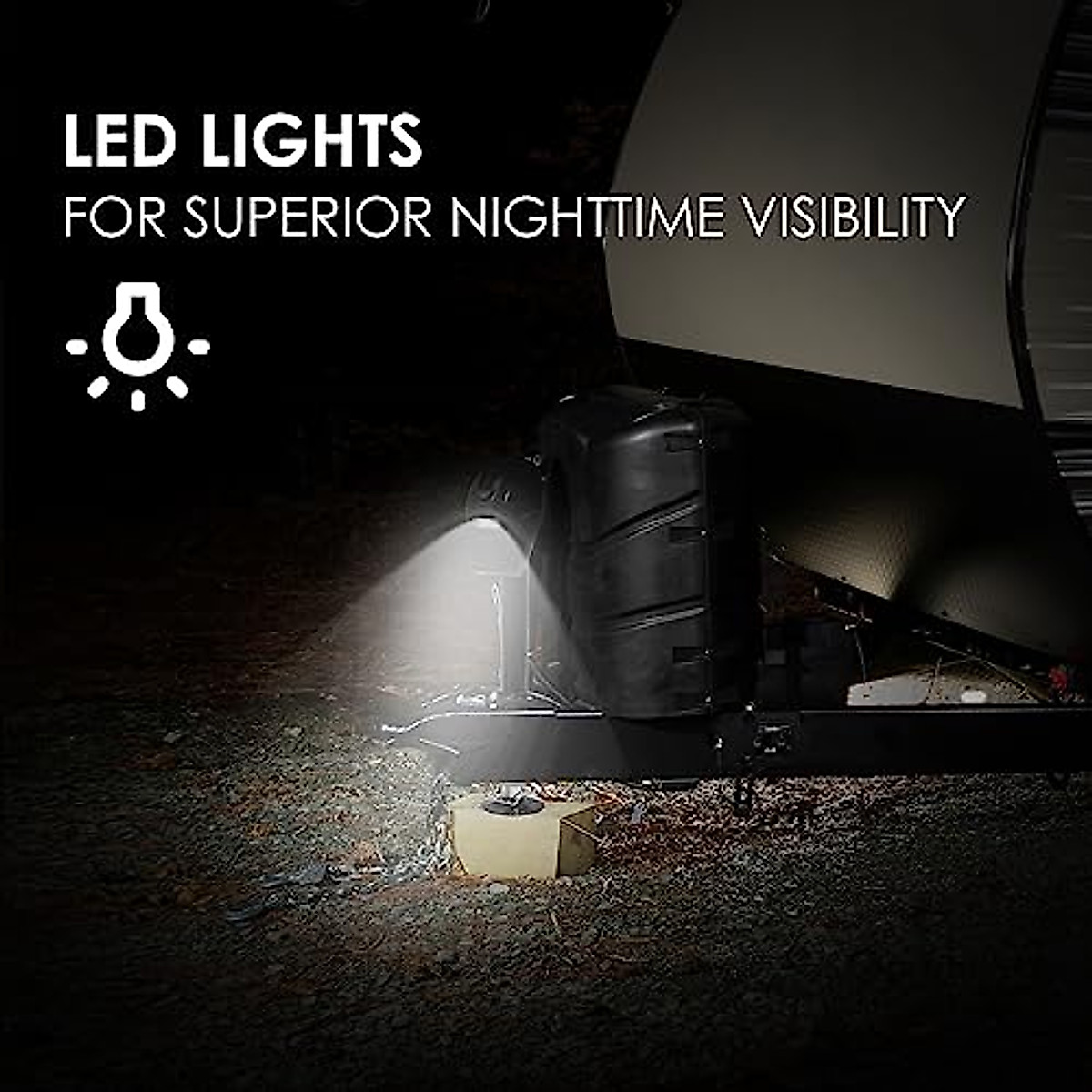 POLESTAR 5000LB Electric Power A- Frame Tongue Jack for Trailer Camper, RV, 12V DC with Hard Wiring