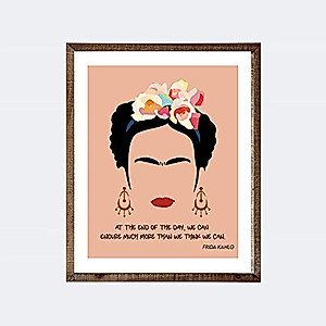 M&M CREATION Frida Kahlo Quote Print, Feminist Artwork Poster, Minimalist Print 8x10 Unframed