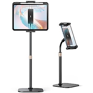 AHK Tablet Stand Holder, Angle Height Adjustable Tablet & Phone Stand for Desk, Thick Case Friendly iPad Holder Stand Compatible with(4.7-12.9") iPad, ipad Pro 12.9, Air Mini 4, iPhone, Kindle, Switch