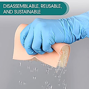 Skillssist IM,SQ Injection Practice Pad Model with Skin, Subcutaneous Tissue and Muscle Layer for Nurse and Medical Student Training, Wearable Design