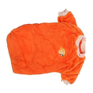 GLSTOY Decorative Outfits Autumn Warm Pattern Winter Stretchy Shirts Sweater Clothes Dogs Cold and Outdoor Clothes: Pet Cloth M Legged Thickening Two Fruit Clothing, Comfortable