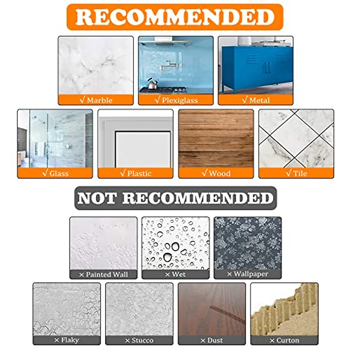 KAKAMINA 20 Pack Large Adhesive Hooks 44Ibs(Max), Large Size Wall Hooks for Hanging Heavy Duty, Transparent Wall Hangers Waterproof and Rustproof for Bathroom,Kitchen Home and Office