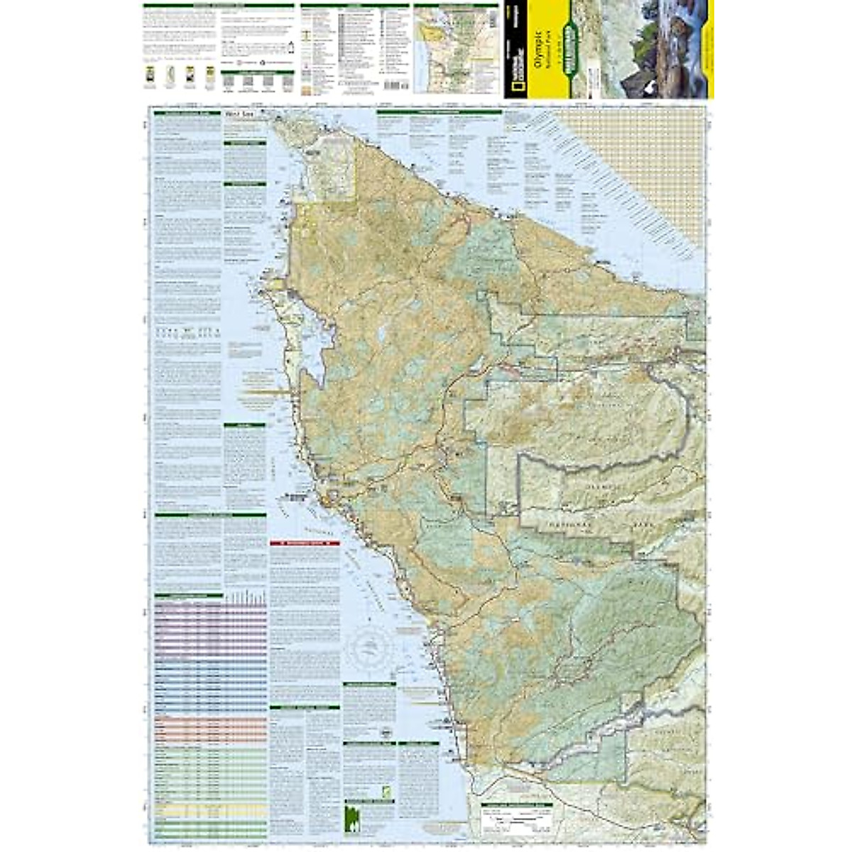 Olympic National Park Map (National Geographic Trails Illustrated Map, 216)