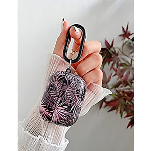 Flower Case Compatible with Apple AirPods Pro Floral, Leaf Smooth Design Cute Kawaii Protective Case Anti-Fall Headphone Case for Airpod Pro Case (AirPods Pro, Rose Gold Leaf)