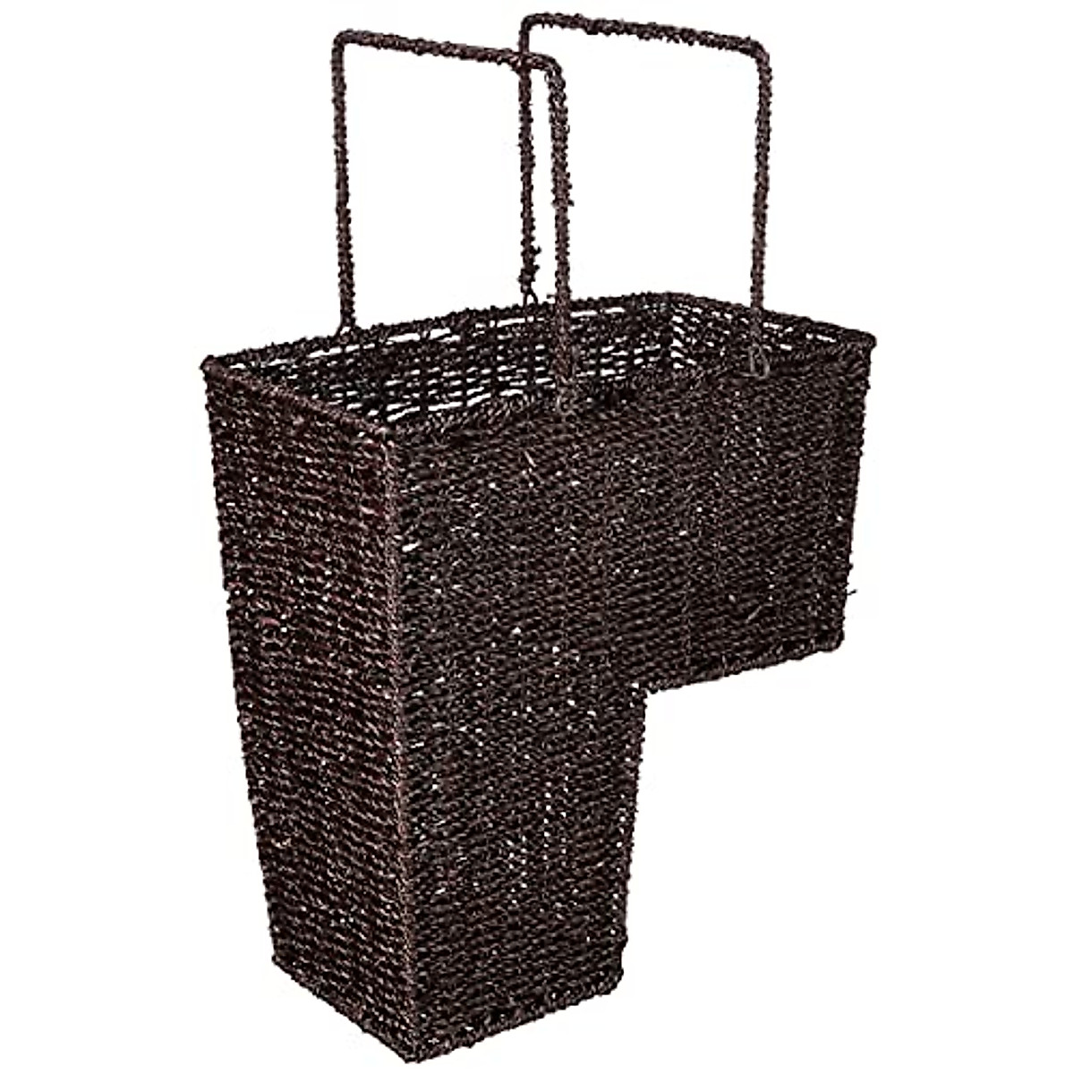 Trademark Innovations 15" Wicker Storage Stair Basket With Handles (Brown)