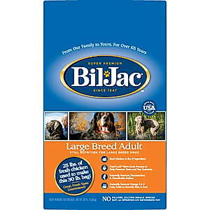 Bil-Jac Large Breed Adult Dry Dog Food, 30-Pound Bag