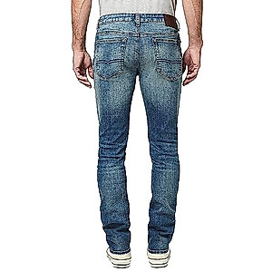 Buffalo David Bitton Men's Slim Ash Jeans, Sandblasted and Worn, 30W x 30L