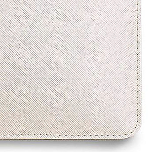 KATIE LOXTON Mrs Medium Vegan Leather Clutch Bridal Perfect Pouch White