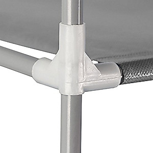 SKEMIX 50 Pair 10 Tier Space Saving Storage Organizer Free Standing Shoe Tower Rack