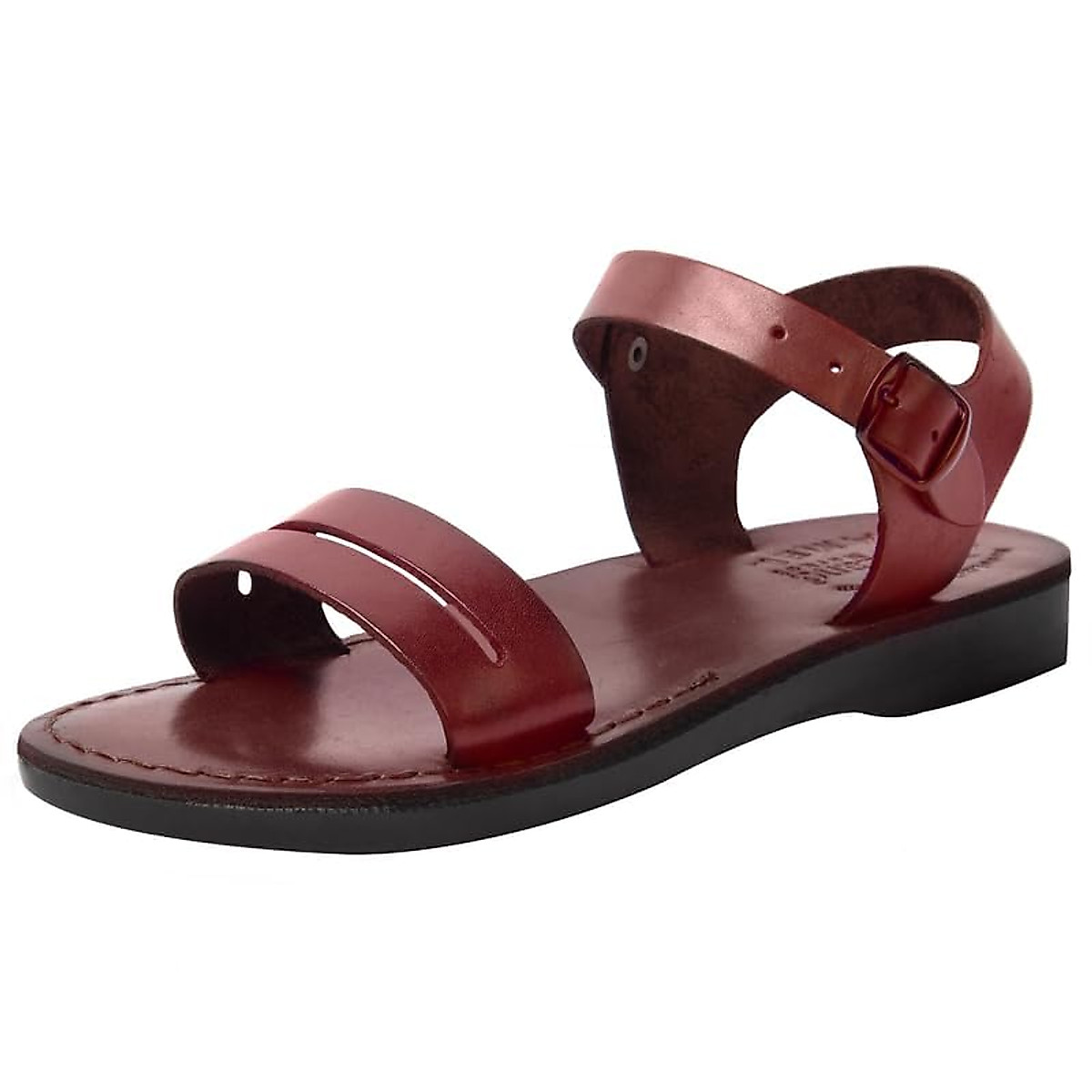 Holy Land Market Men/Women Biblical Jesus Leather Sandals/Slides From Jerusalem (Samaria Style I)