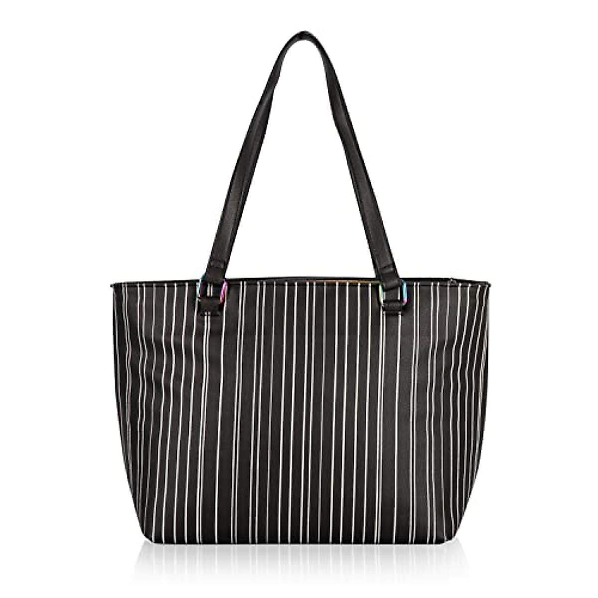 PICNIC TIME Disney Nightmare Before Christmas Uptown Cooler Tote Bag, Insulated Purse Lunch Bag for Her, Stylish Beach Bag Soft Cooler, (Black)