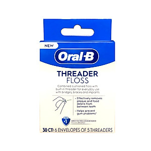 Glide Threader Floss, 30 Single-Use Packets each (Value Pack of 2)