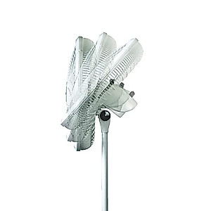 Lasko Oscillating Pedestal Fan, Adjustable Height, 3 Speeds, for Bedroom, Living Room, Home Office and College Dorm Room, 18", White, 1820