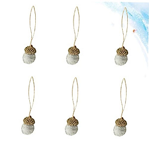 Nativity Ornaments 6 1 Hanging Pinecone Christmas Tree Pine Cone Wool Felt Pendant Wool Felt Ball DIY Charm Pendant Wool Felt Decorations Felt Ball Grey Xmas Hanging Decor
