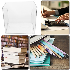 MAGICLULU Storage Bins Clear Book Storage Organizer Box DVD/CD Storage Box Clear DVD Holder Case Open Front Stackable Storage Container Shelf Organizer Bin for Video Games Books Home Office