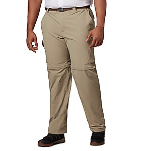 Columbia Men's Silver Ridge Convertible Pant, Breathable, UPF 50 Sun Protection, Tusk, 36x32