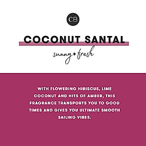 Capri Blue Coconut Santal Candle - Dual Tone Signature Jar Candle - Luxury Aromatherapy Soy Candle - Coconut Scented Candle (19 Oz)