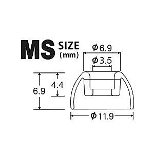 AZLA SednaEarfit Crystal 2 Pairs (Size MS) Replacement Earbud Eartips for TWS - Compatible with Galaxy Buds 2, Buds, Buds+