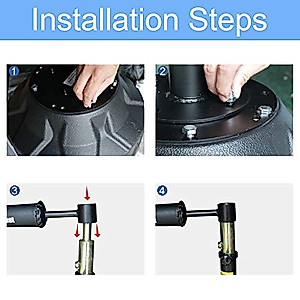 INNOLIFE Boxing Equipment Spinning Bar Free Standing with Punching Ball (Black)