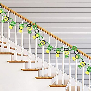 Big Dot of Happiness You Got Served - Tennis - 90 Chain Links and 30 Paper Tassels Decoration Kit - Baby Shower or Tennis Ball Birthday Party Paper Chains Garland - 21 feet