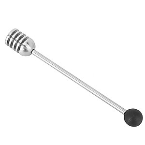 Fdit 6" Honey Dipper Stick 304 Stainless Steel Honey Dipper Stirrer Mini Honey Spoon Dippers Kitchen Mixing Stiring and Dipping Tool(Black)