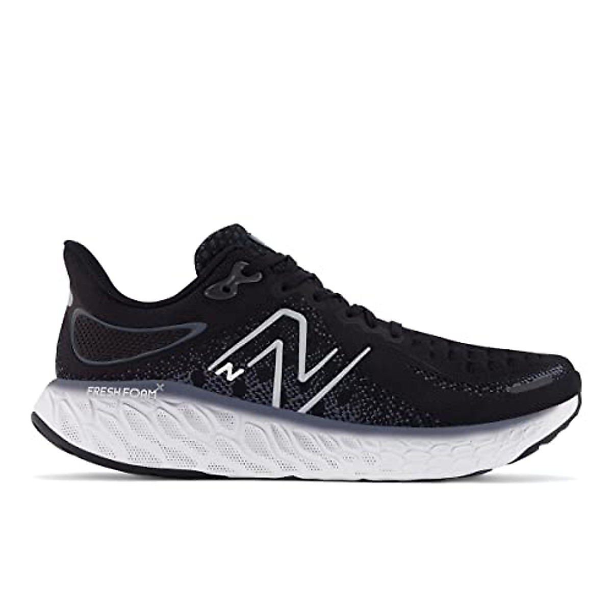 New Balance Men's Fresh Foam X 1080 V12 Running Shoe, Black/Thunder/White, 9