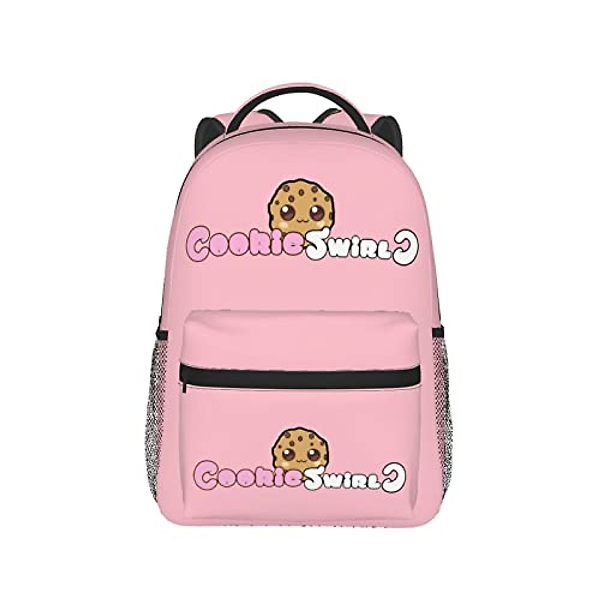 Pobecan Cookie Anime Swirl C Backpack Funny Laptop Back Pack Book Bag Hiking Outgoing Daypack For Women Mens